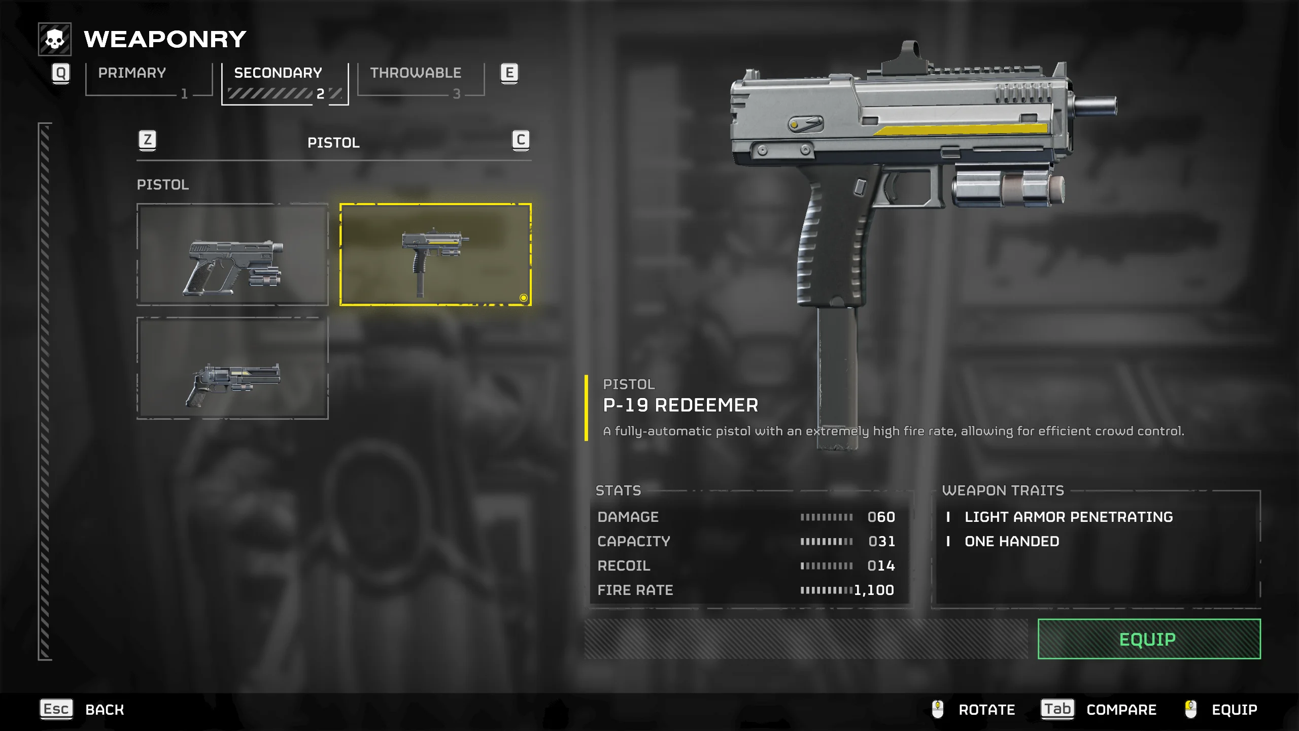 » Helldivers 2 + Inventory, Settings + Weapon Selection