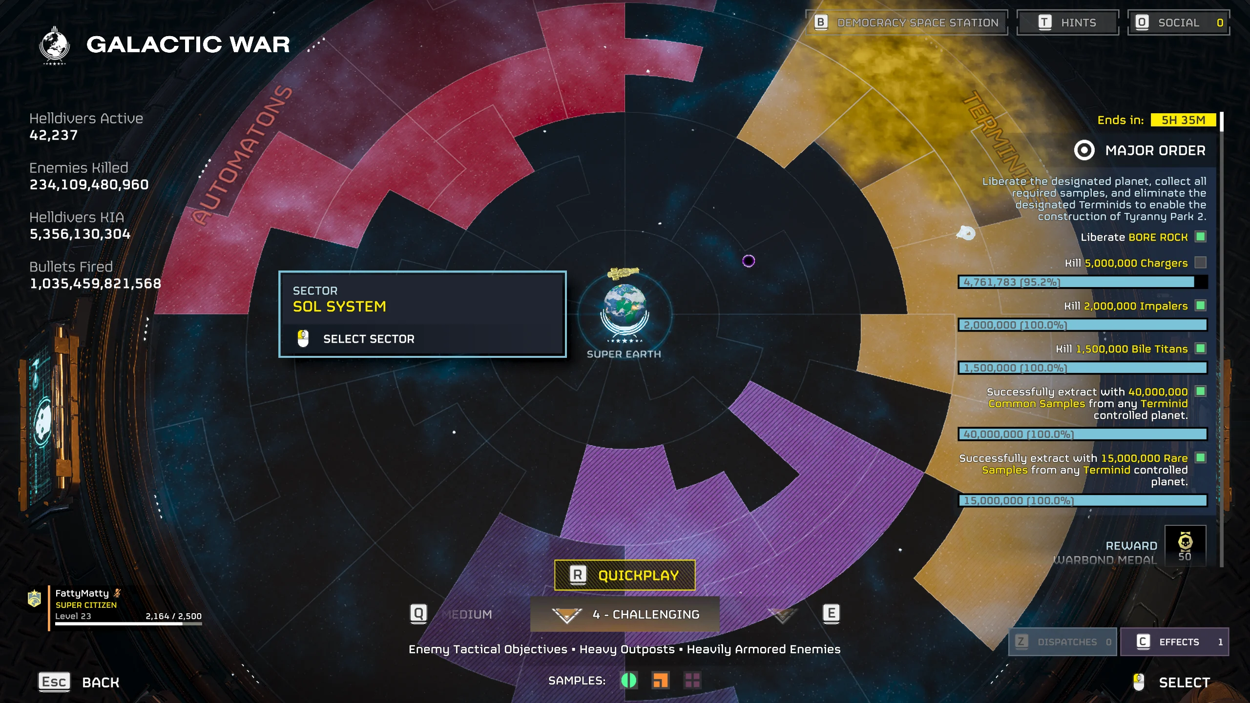 » Helldivers 2 + Navigation, Objective, Social + Galactic War Screen