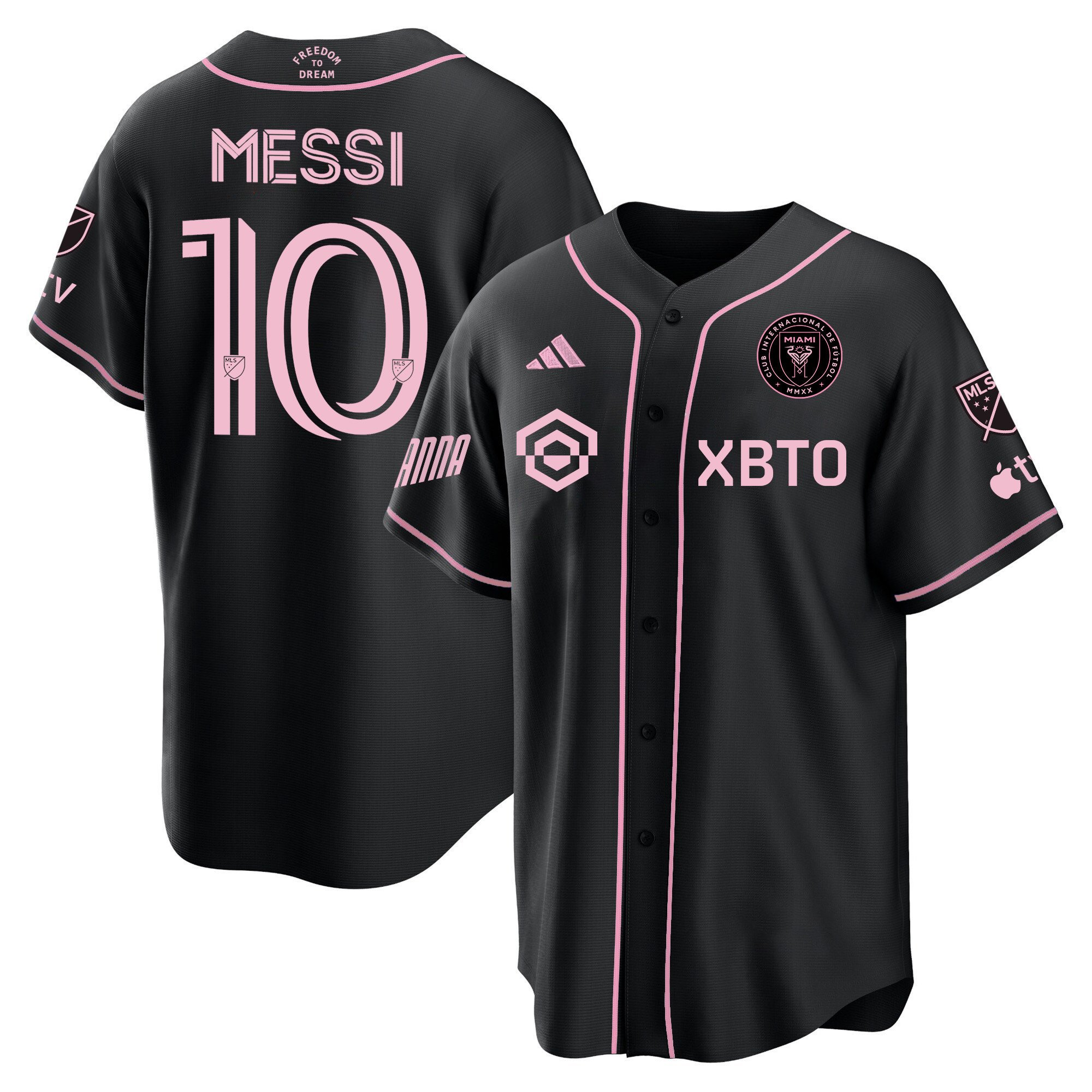 Lionel Messi Inter Miami Baseball Cool Base Jersey – All Stitched ...