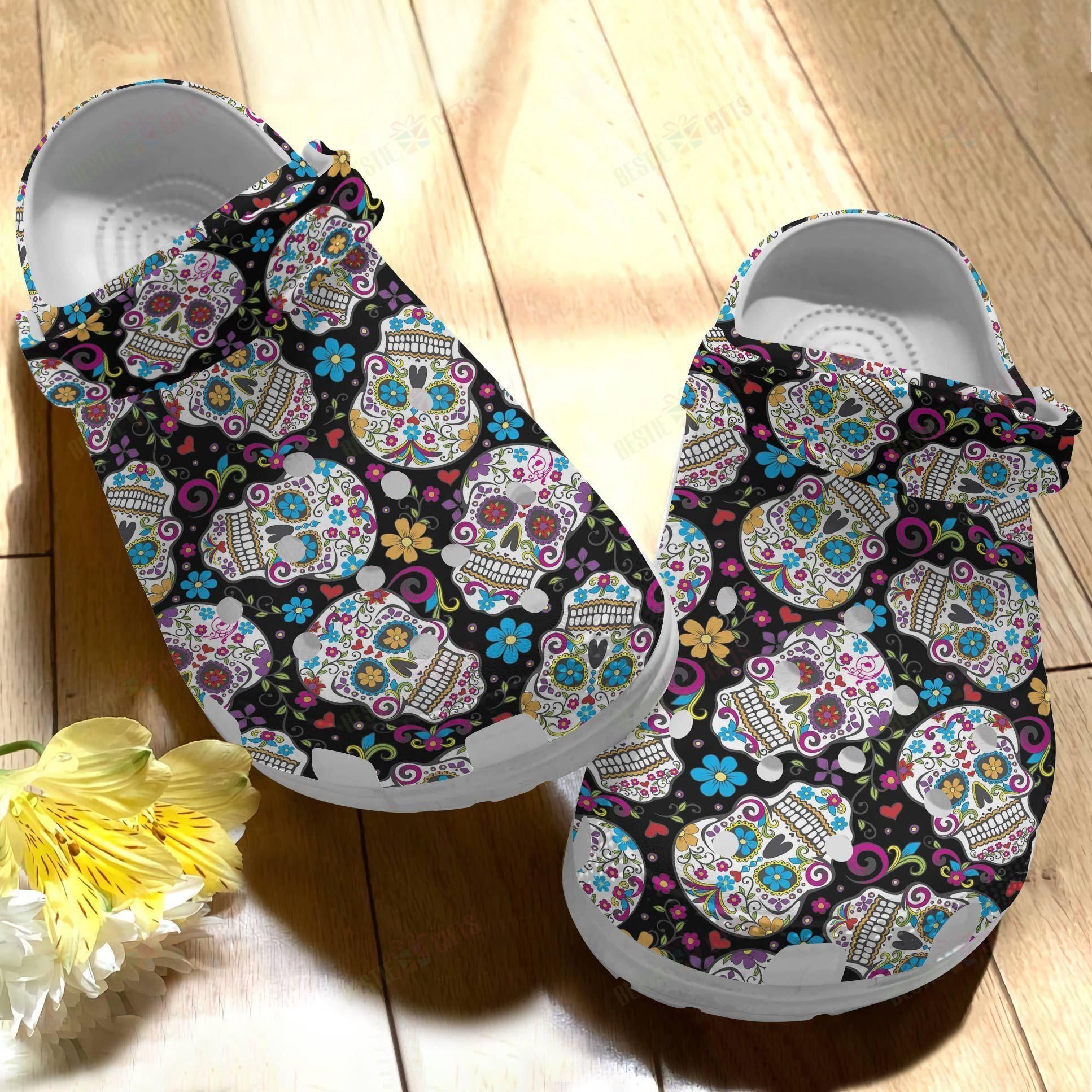 Skull Crocs Classic Clog Skull V2 Shoes - Themarketfarmer