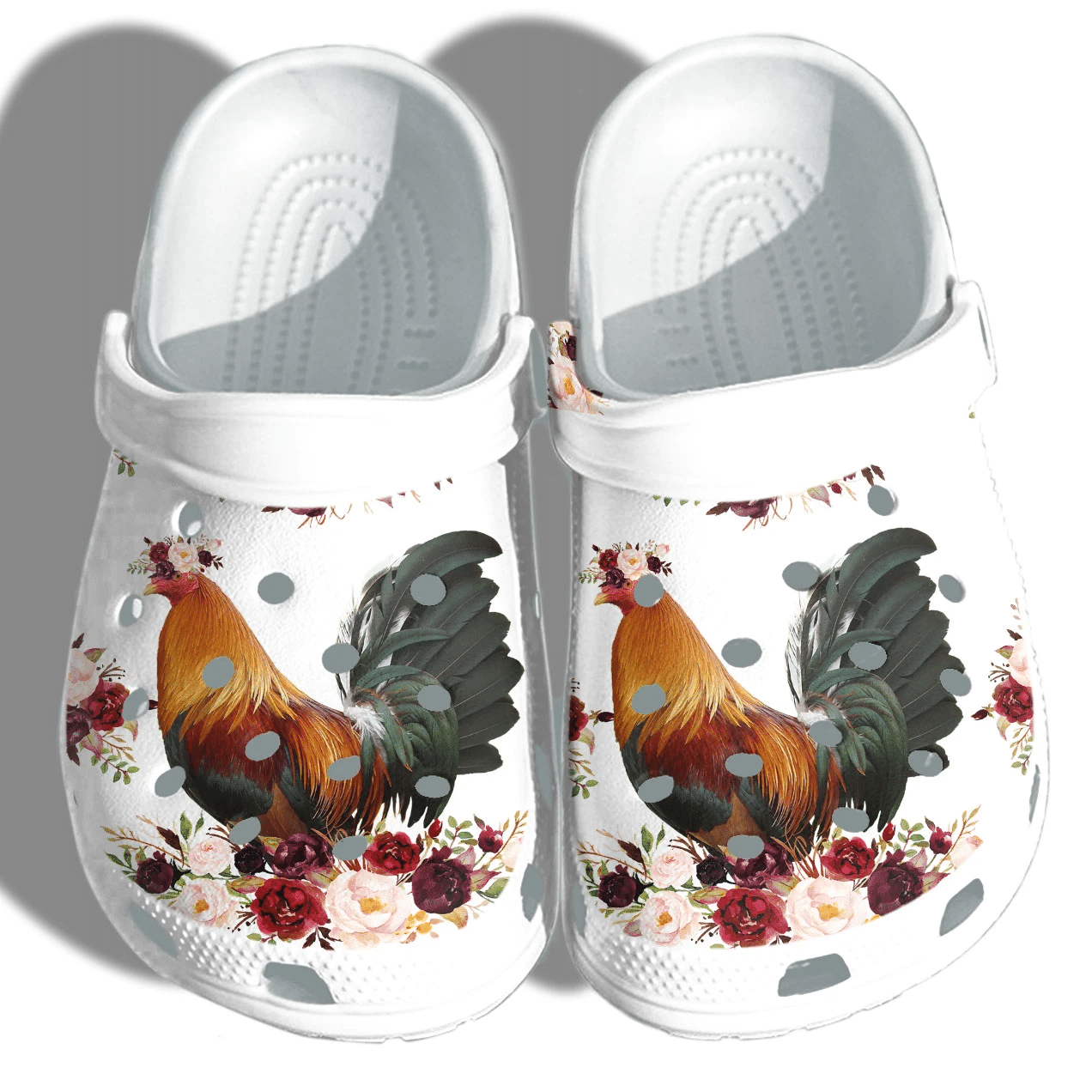 Chicken Flower Cute Croc Shoes For Daughter - Farm Loves Chicken ...