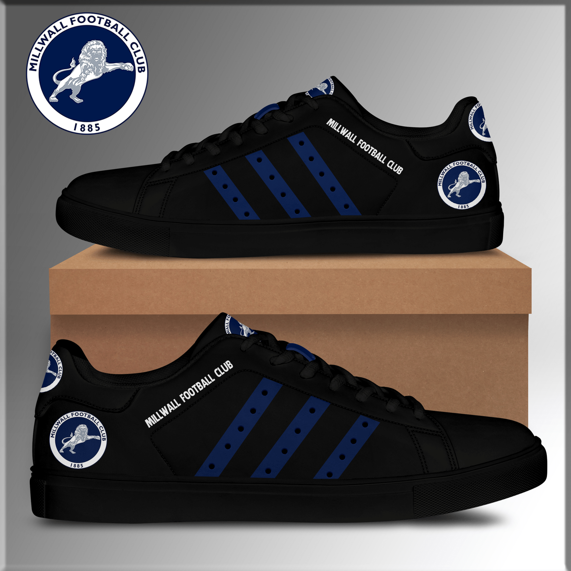 Millwall Football Club Low Top Shoes V6 – Rock Band Merch