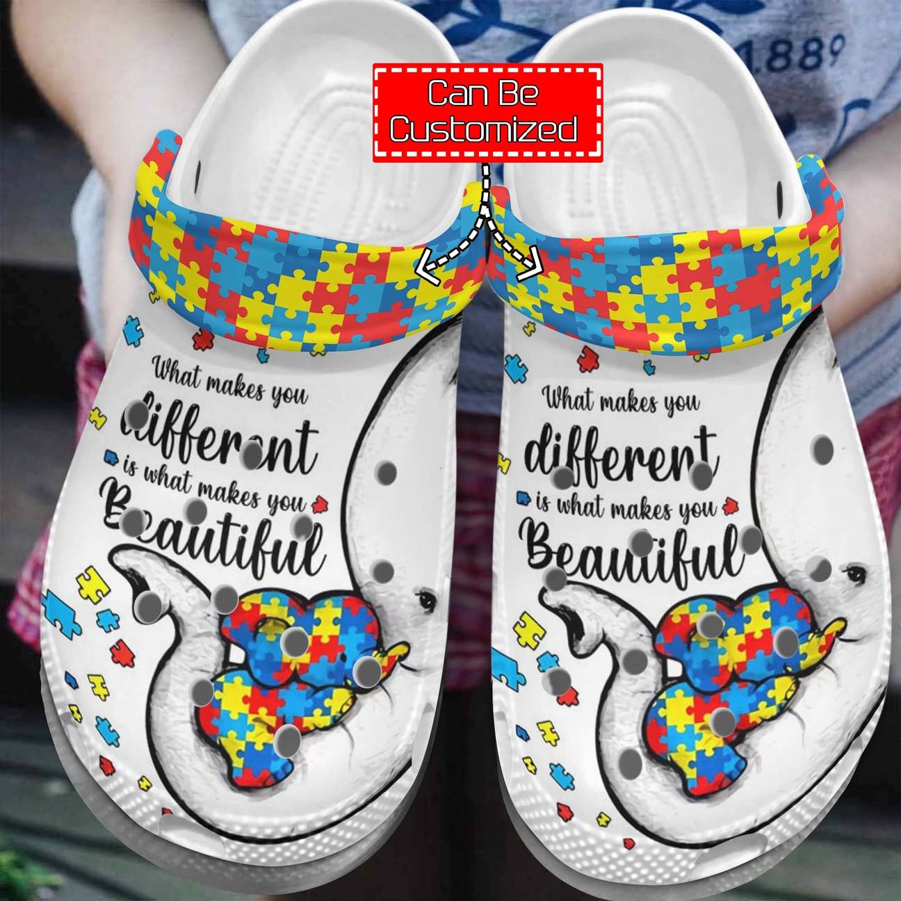 Autism Crocs – Autism What Makes You Different Clog Shoes – Fitjiva Art ...