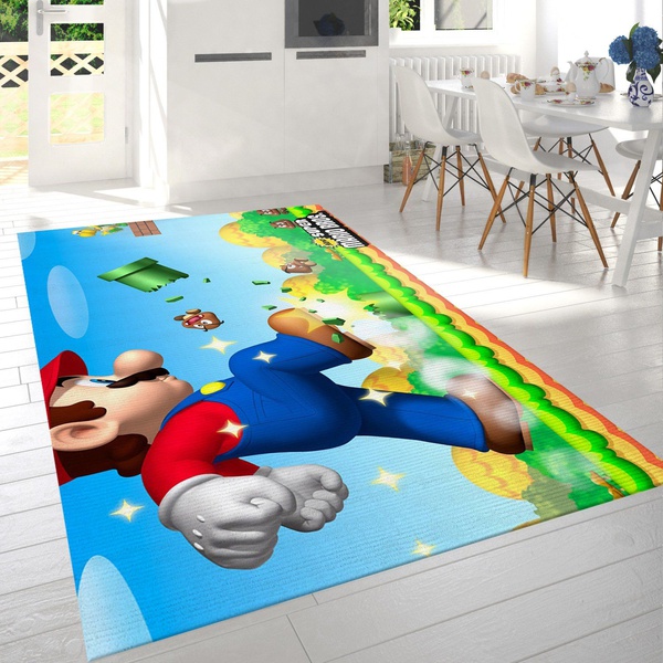 Mario New Super Mario Bros Bill Ball Goomba Koopa Troopa Rug Bedroom ...