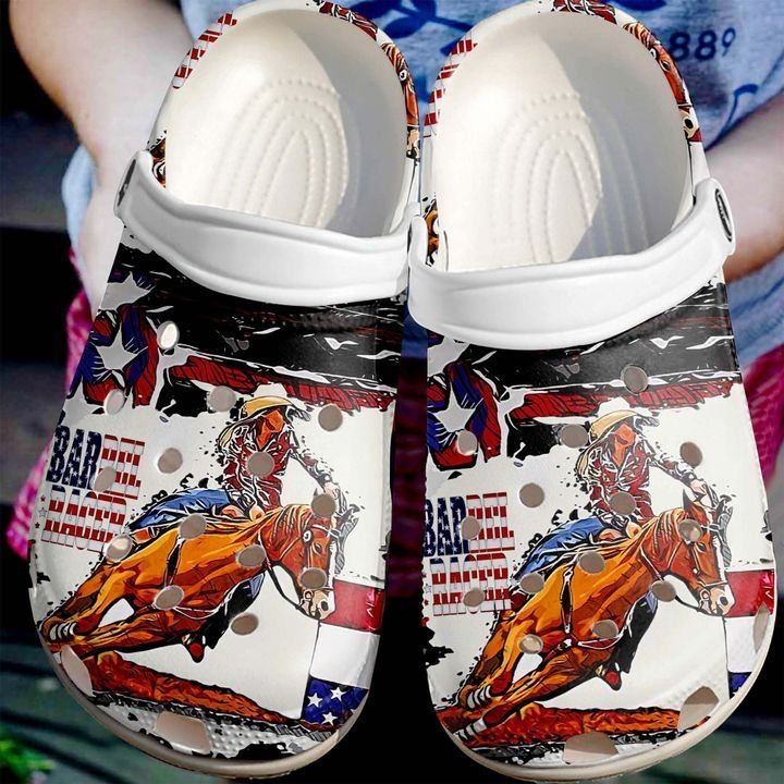 Barrel Racing Racer Sku 100 Crocs Clog Shoes - Themarketfarmer