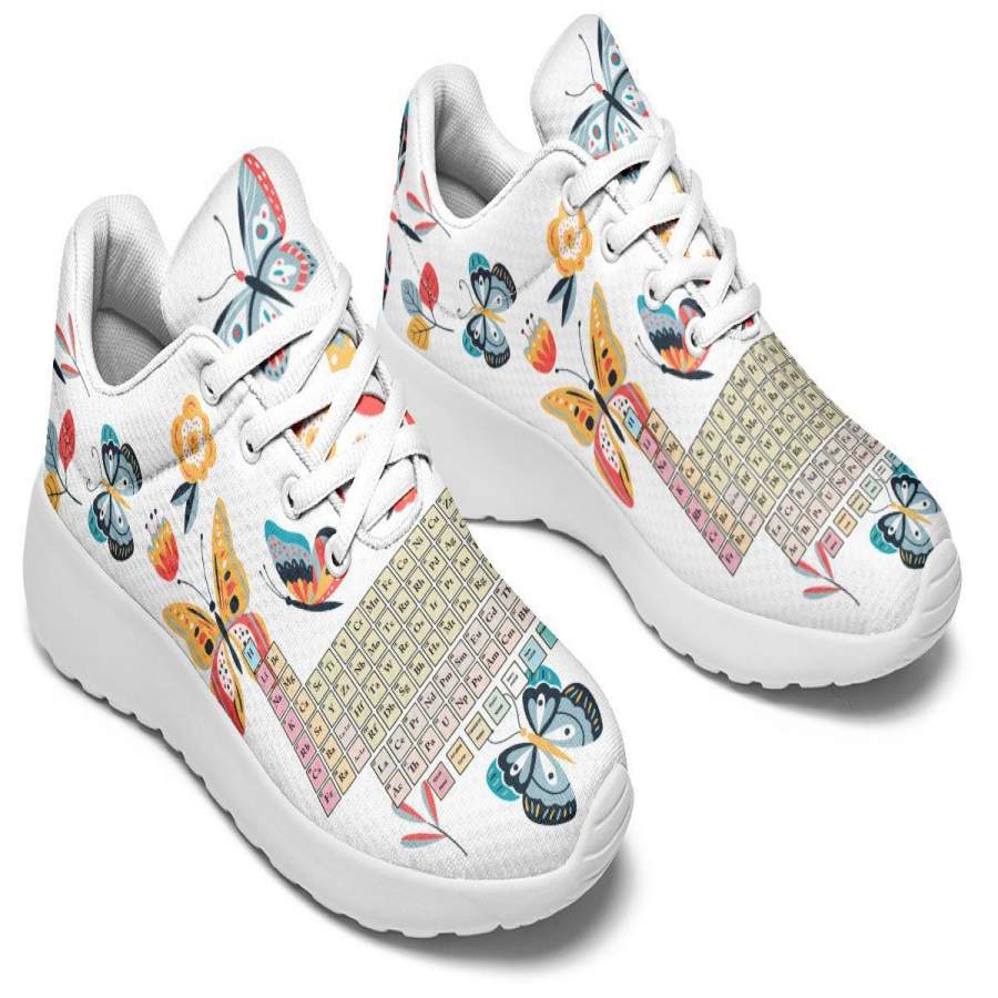 Periodic Table Butterflies Sneakers - Wolfashion Store