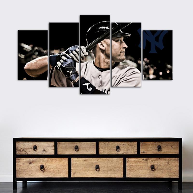 Derek Jeter New York Yankees Canvas 3 – Donelanetop Store