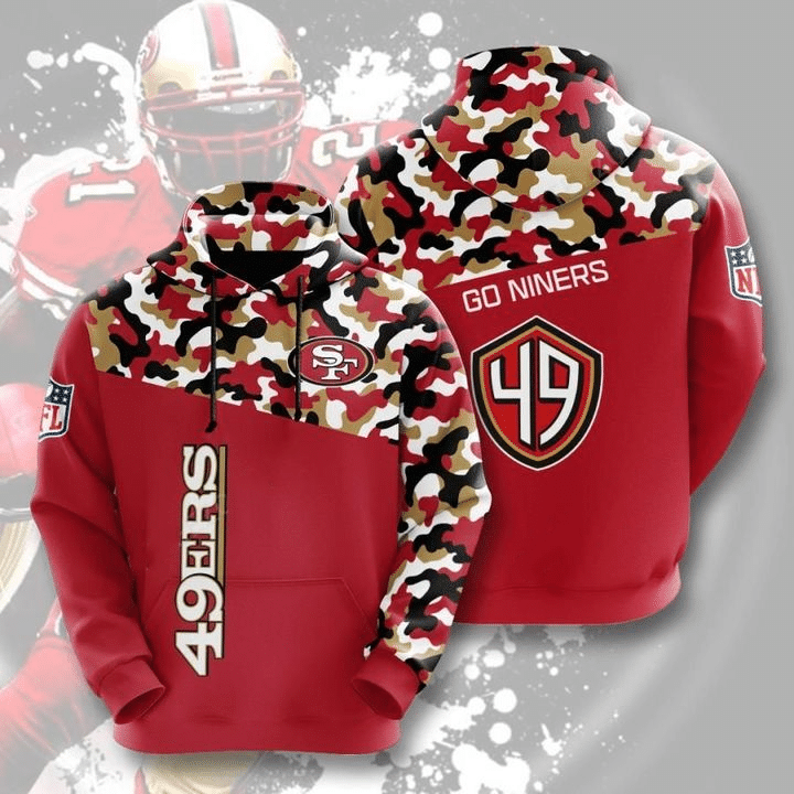 Go Niners San Francisco 49Ers All Over Printed Hoodie Tn240938 | Shop