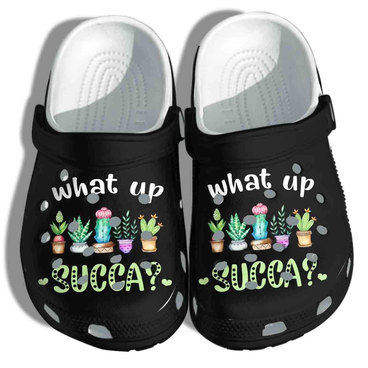 Cactus Plants Shoes Crocs Gift For Boy Girl - What Up Succa Clog ...