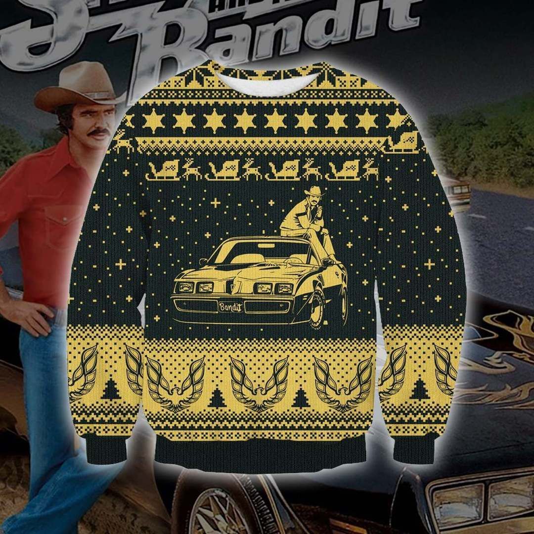 Smokey And The Bandit Knitting Pattern 3D Print Ugly Christmas ...