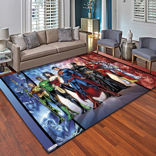 Dc Comics Justice League The New 52 Area Rug, Living Room Bedroom ...