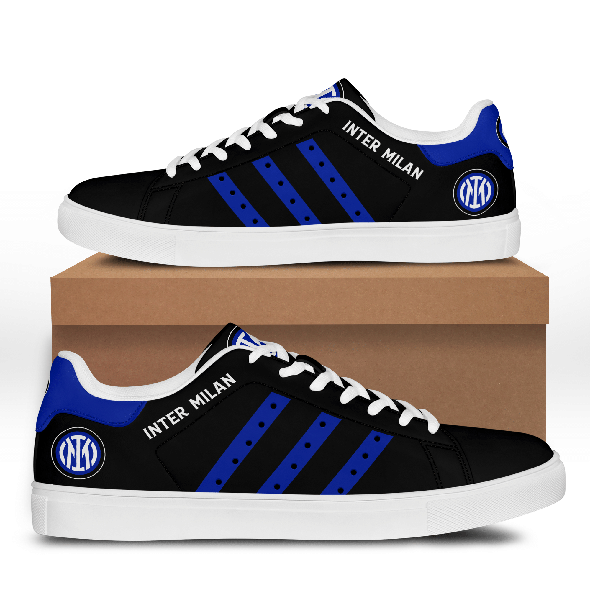 Inter Milan Low Top Shoes – V2 – Rock Band Merch