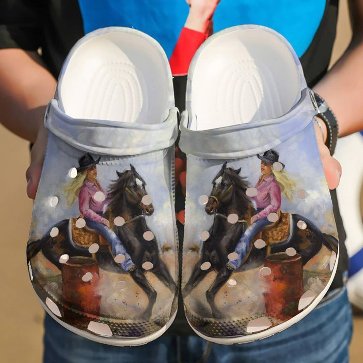 Barrel Racing Girl Sku 75 Crocs Clog Shoes - Themarketfarmer