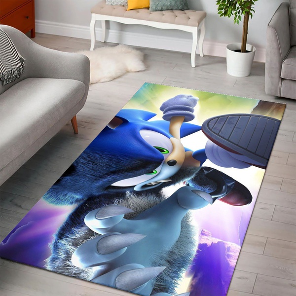 Sonic the Hedgehog Area Rug Movie OFD 2002205 - Themarketfarmer