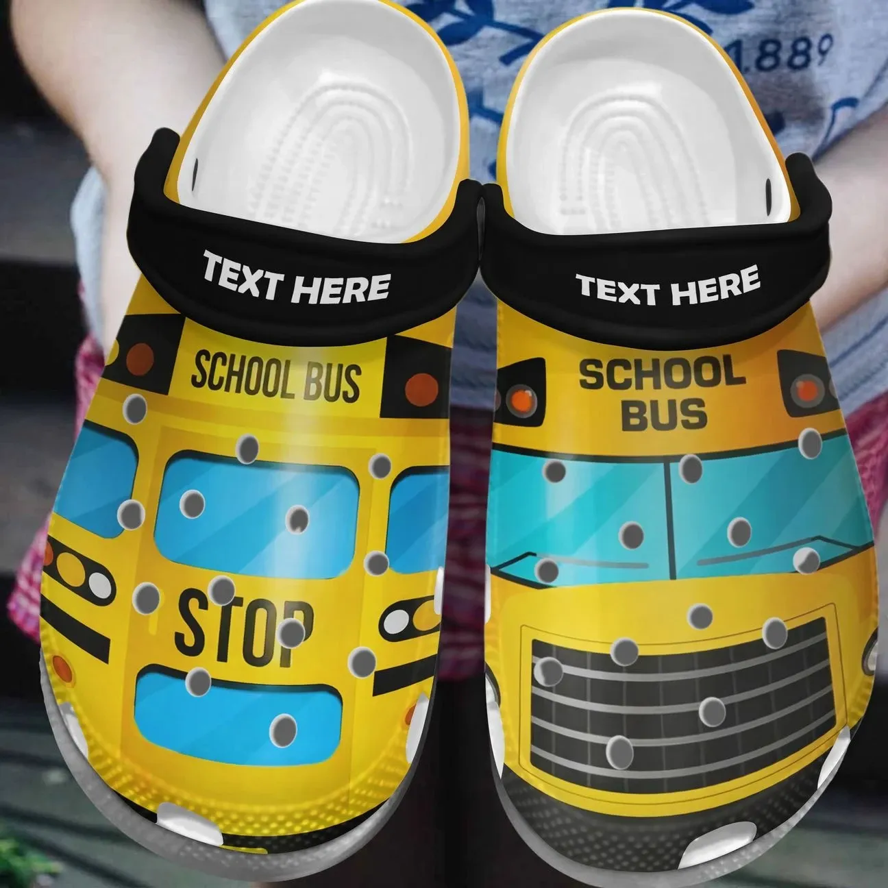 Bus Driver Personalize Clog Custom Crocs Fashionstyle Comfortable For ...