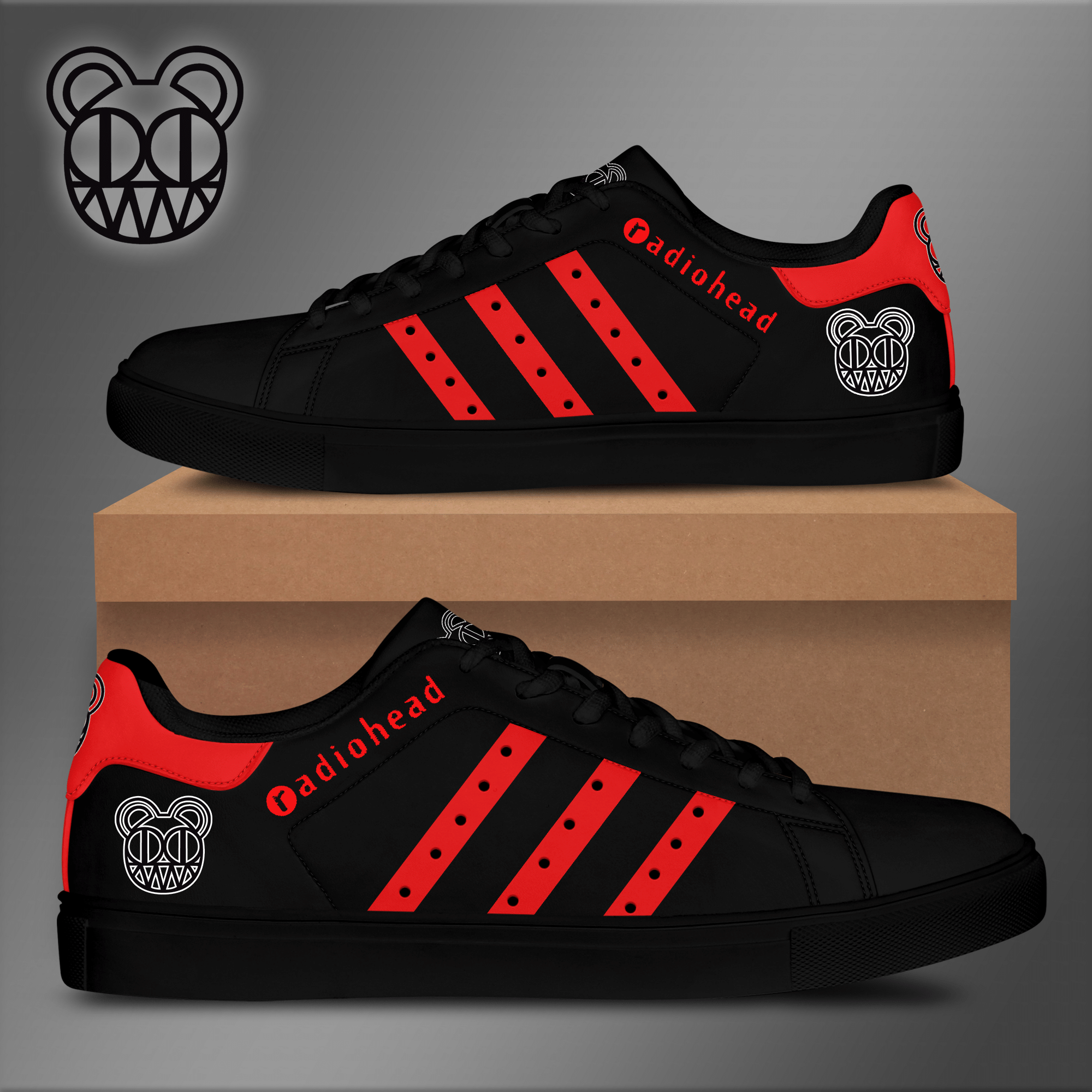 Radiohead Low Top Shoes V10 – Rock Band Merch