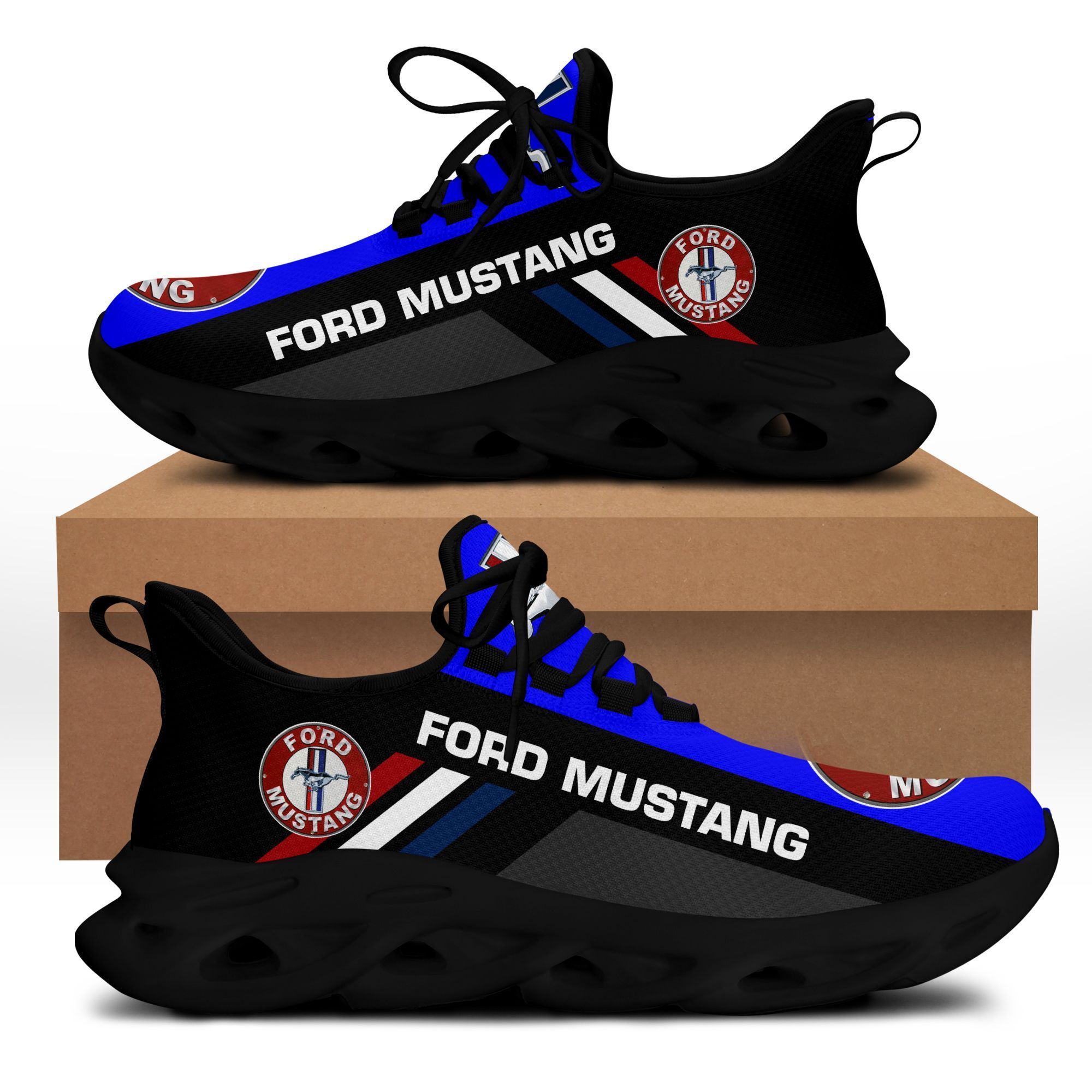 Ford Mustang NQP-HL BS Running Shoes Ver 5 (Blue) – Fitjiva Art Store