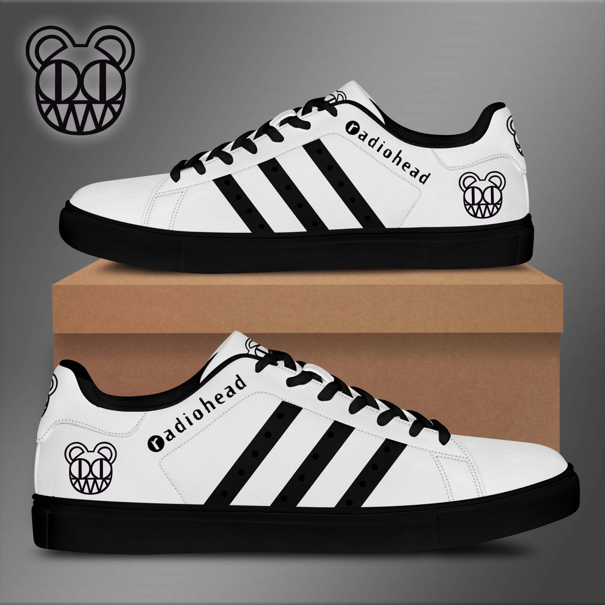 Radiohead Low Top Shoes V1 – Rock Band Merch