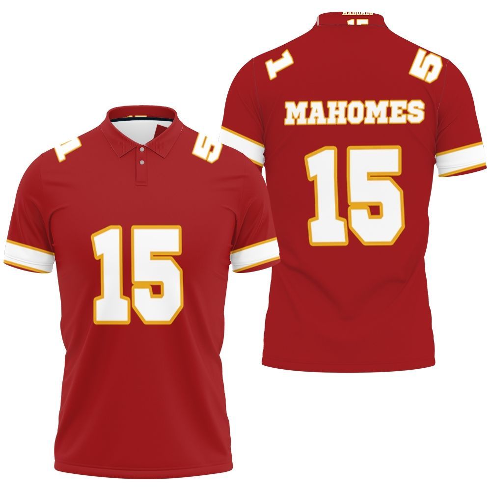 15 Partrick Mahomes Kannas City Jersey Inspired Style Polo Shirt ...