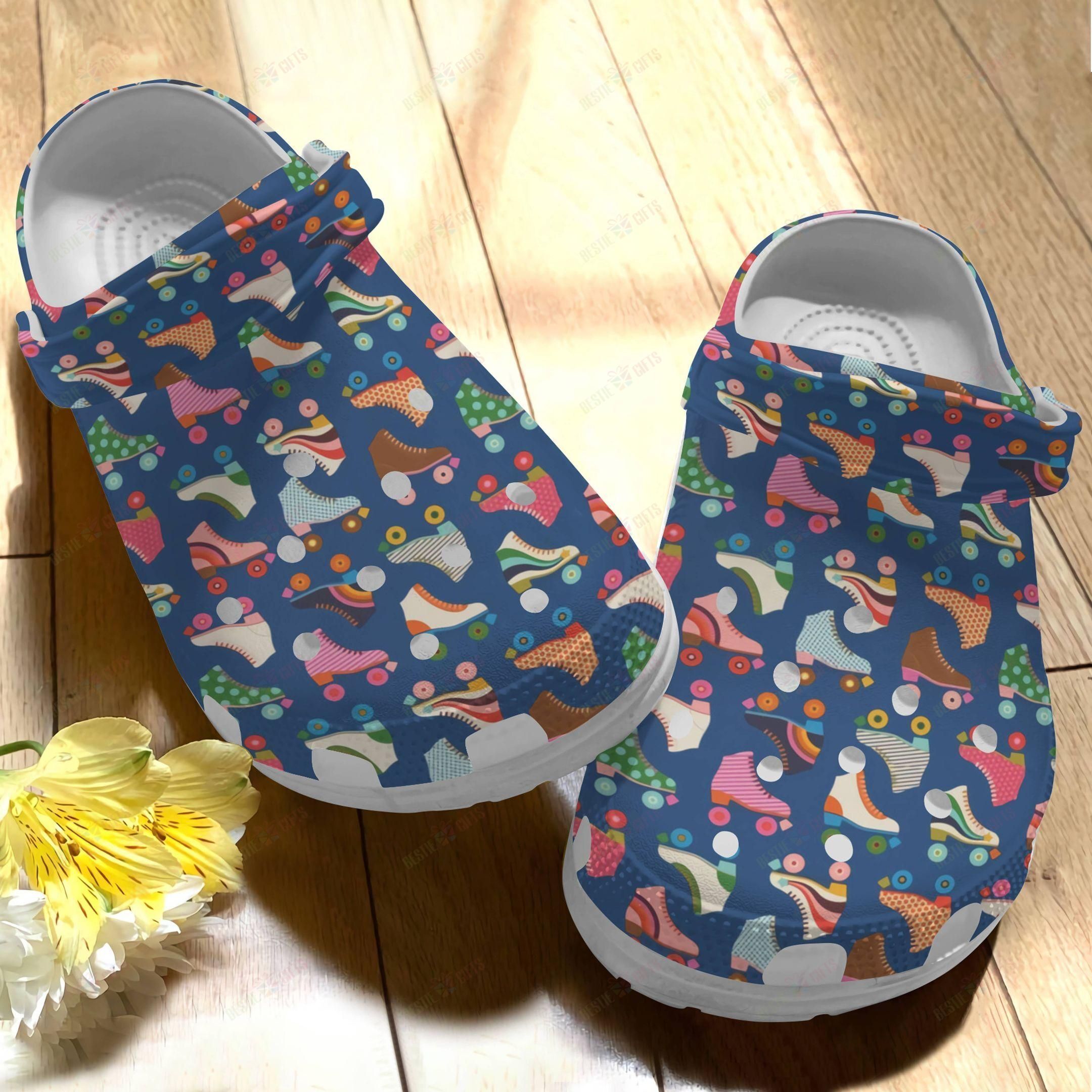 Roller Derby Crocs Classic Clog Cute Shoes - Themarketfarmer