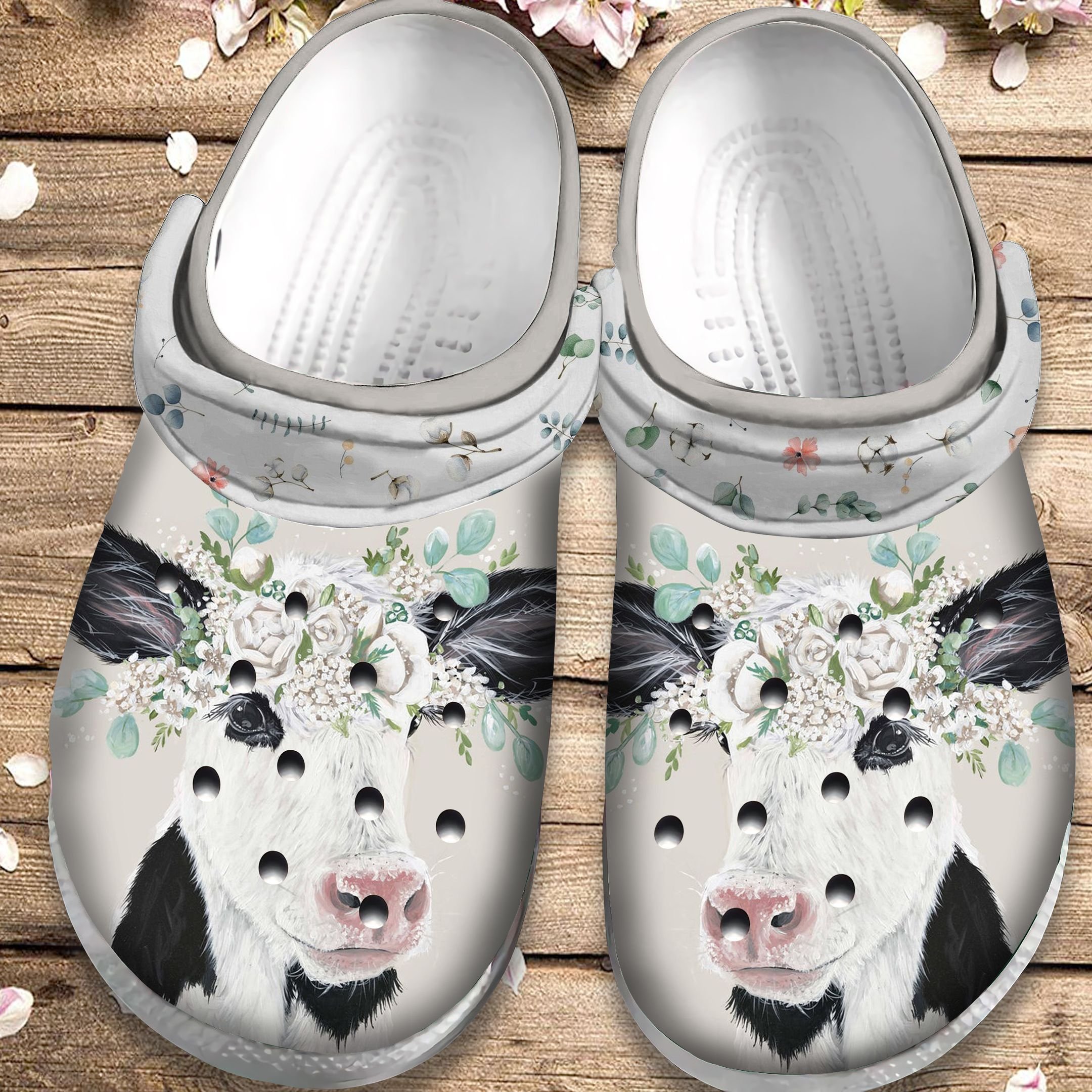 Cute Baby Holstein Calf Shoes Crocs - Funny Farm Crocbland Clog Gift ...