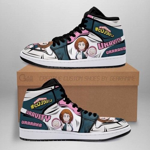 Ochaco Uraraka Jordan Sneakers Uravity My Hero Academia Anime Shoes Mn