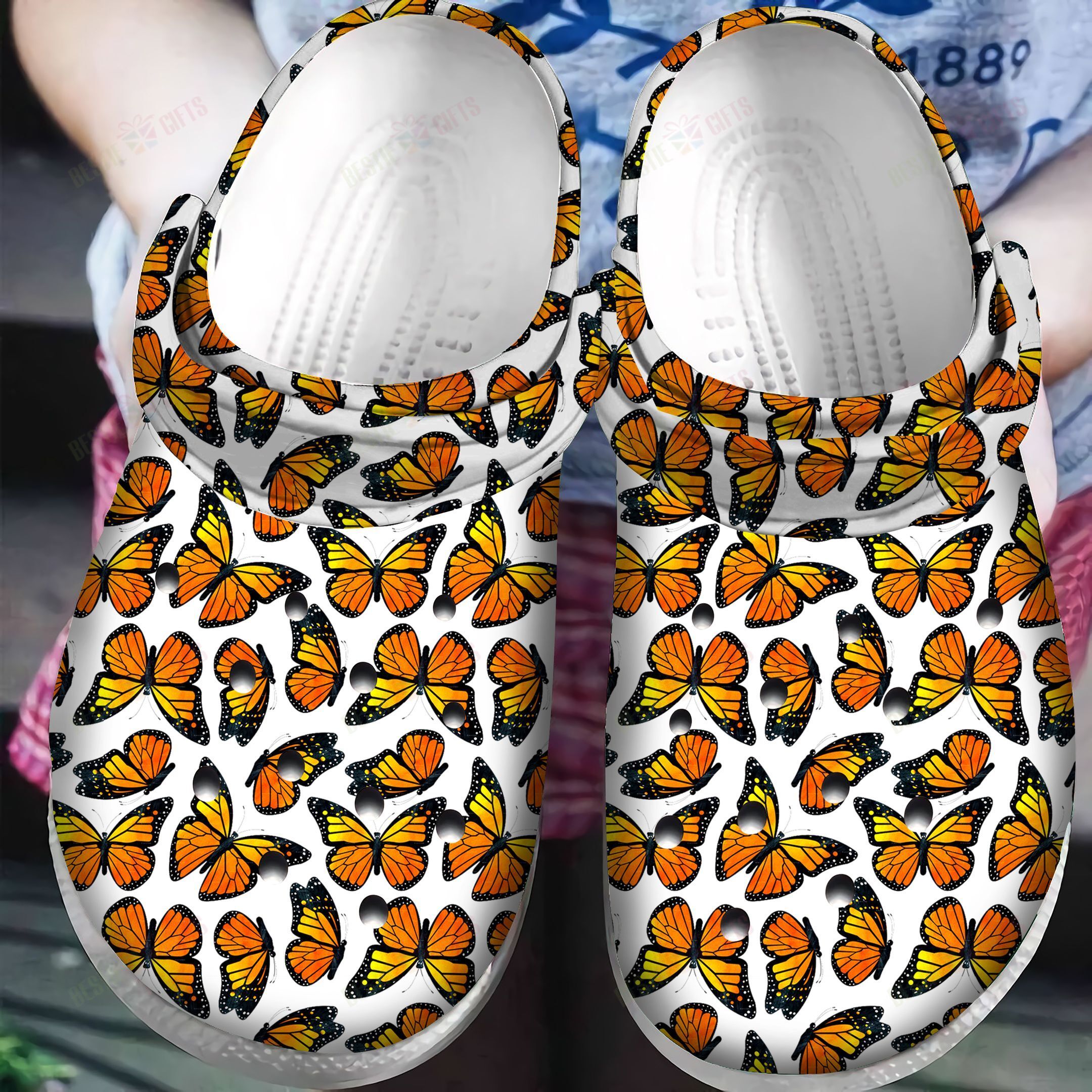 Butterfly Crocs Classic Clog Fantastic Butterflies Shoes - Themarketfarmer