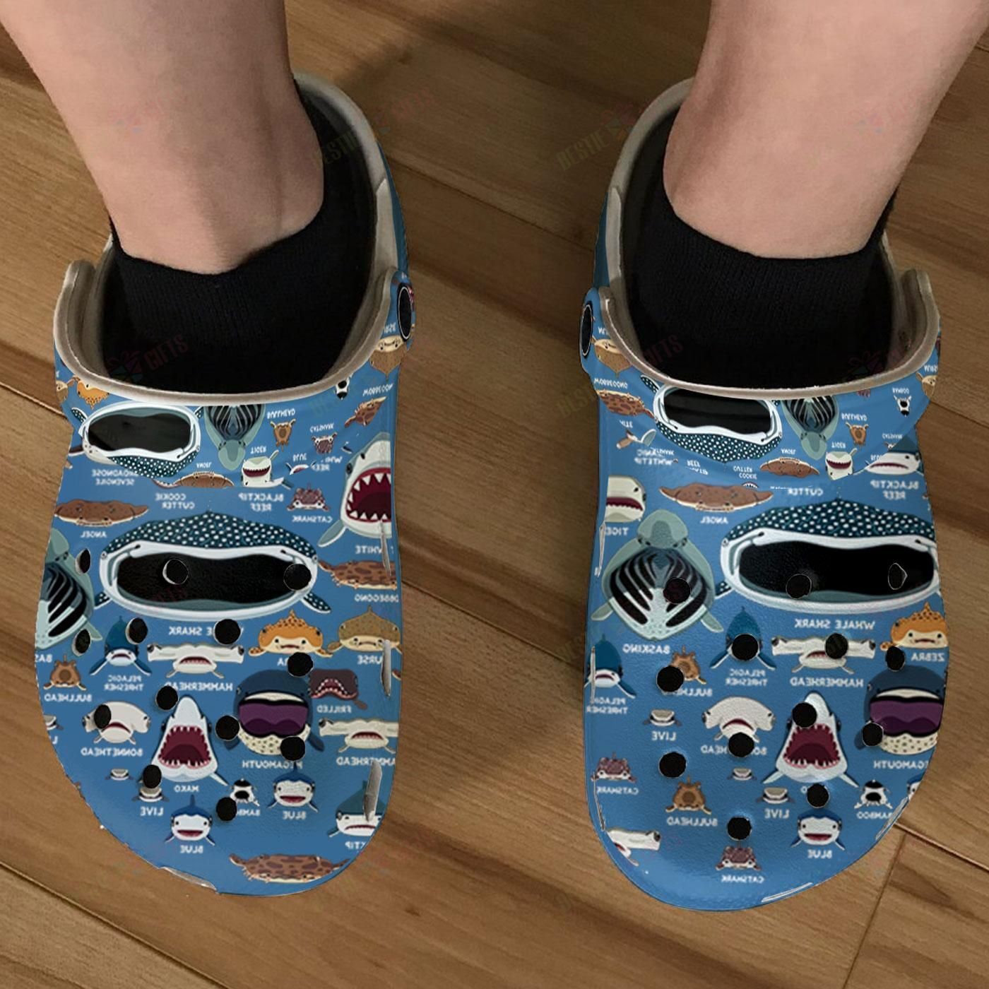 Shark Collection Crocs Classic Clogs Shoes - Themarketfarmer