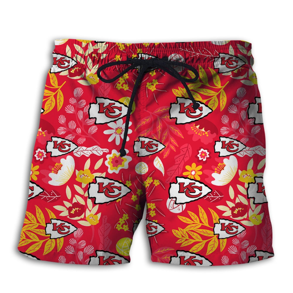 Kansas City Chiefs Aloha Hawaiian Shorts – Donelanetop Store