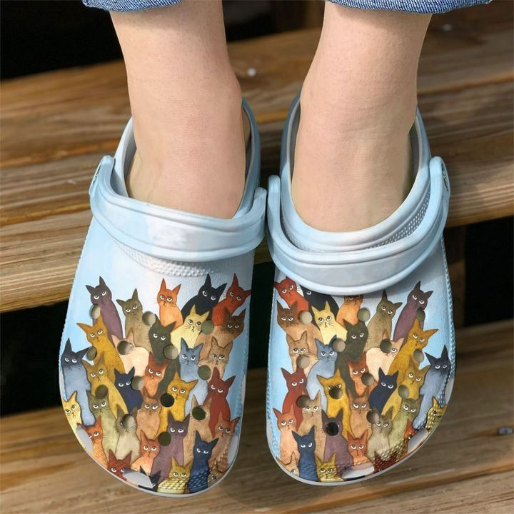 Cat Curious Sku 509 Crocs Clog Shoes - Themarketfarmer