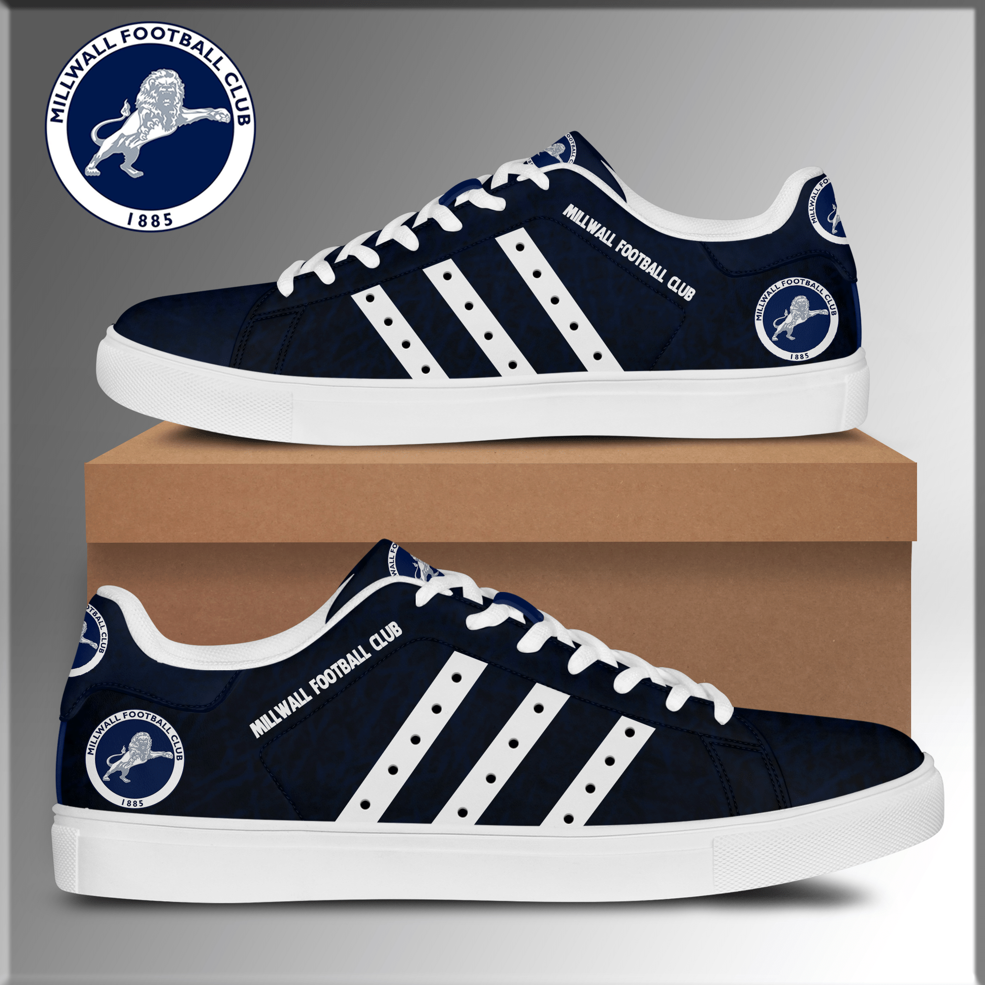 Millwall Football Club Low Top Shoes V8 – Rock Band Merch