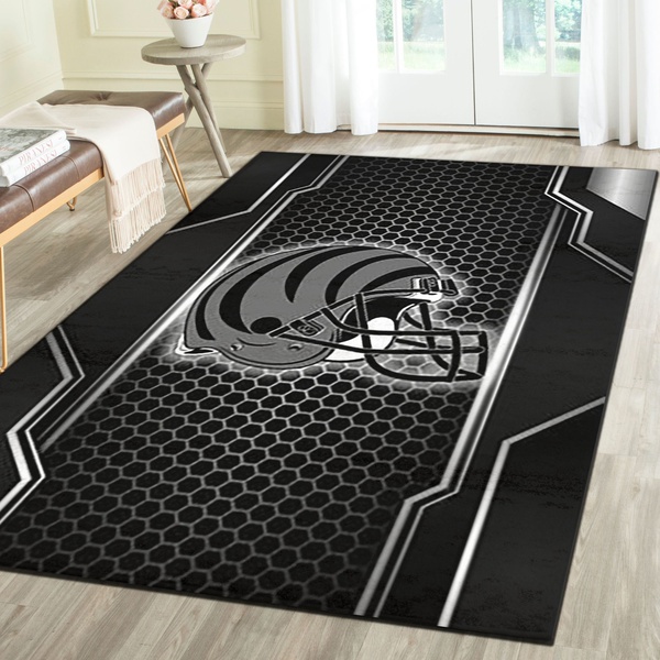 Cincinnati Bengals Rug, Football Team Living Room Carpet, Sports Floor ...