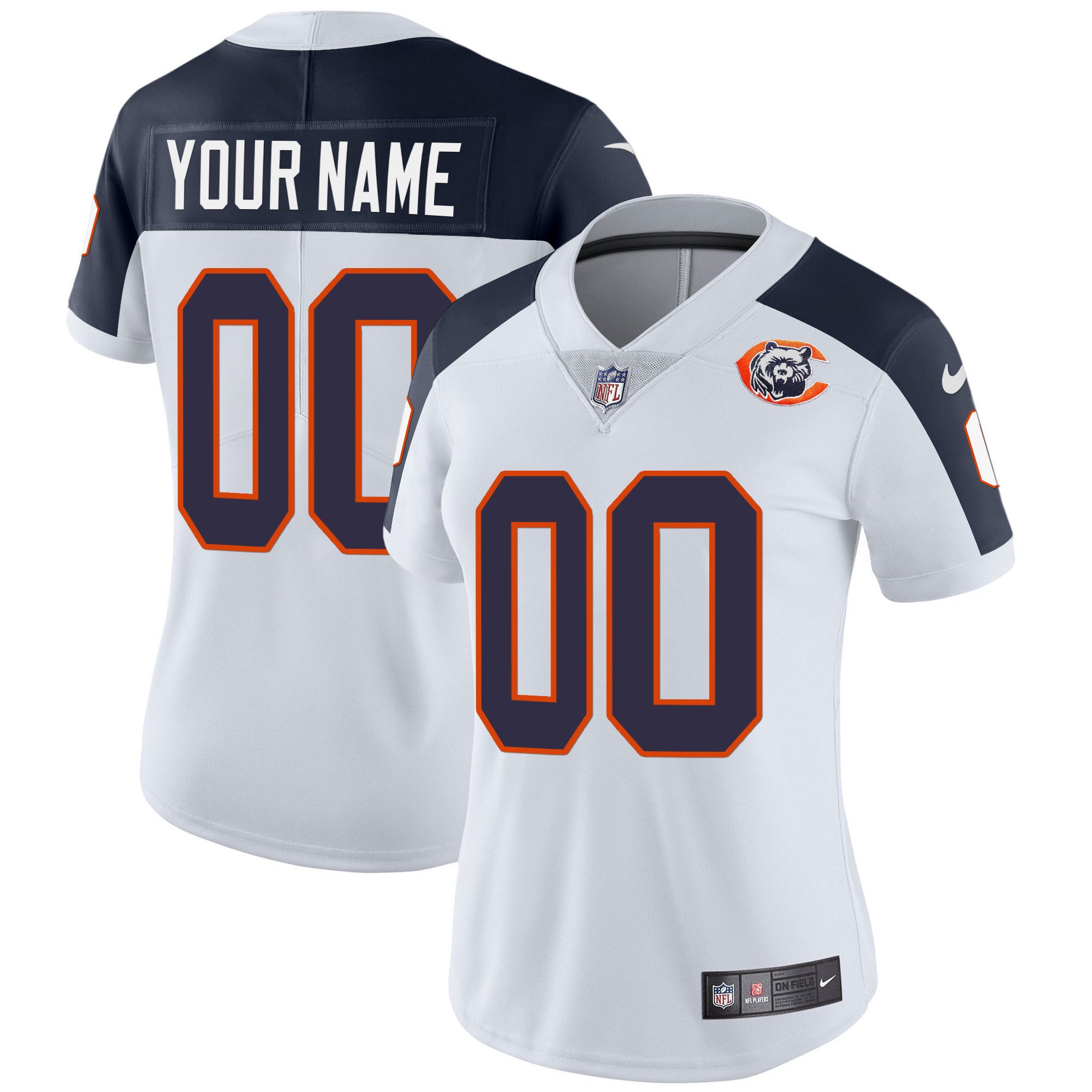 Bears Throwback Vapor Custom Jersey – All Stitched – TXTrend Shop
