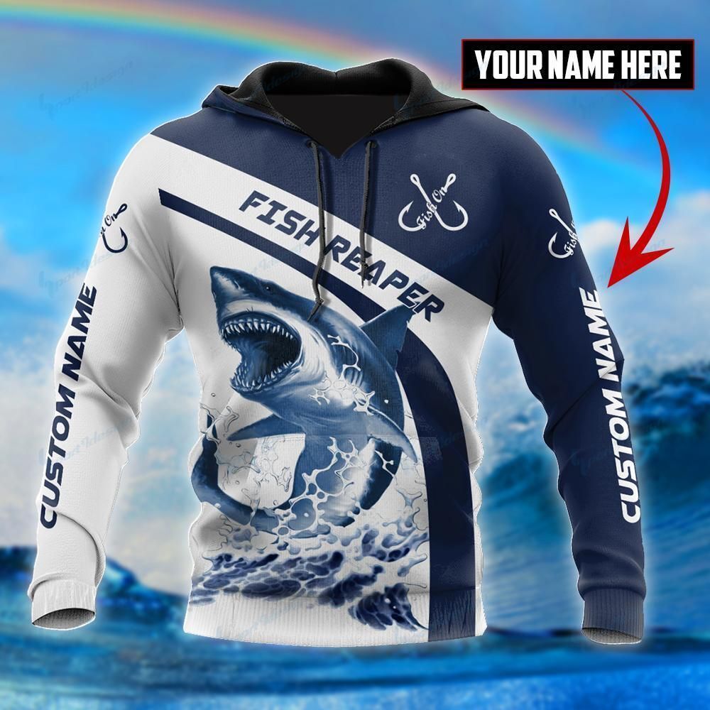 Personalized Shark Fishing 3D All Over Print – Donelanetop Store