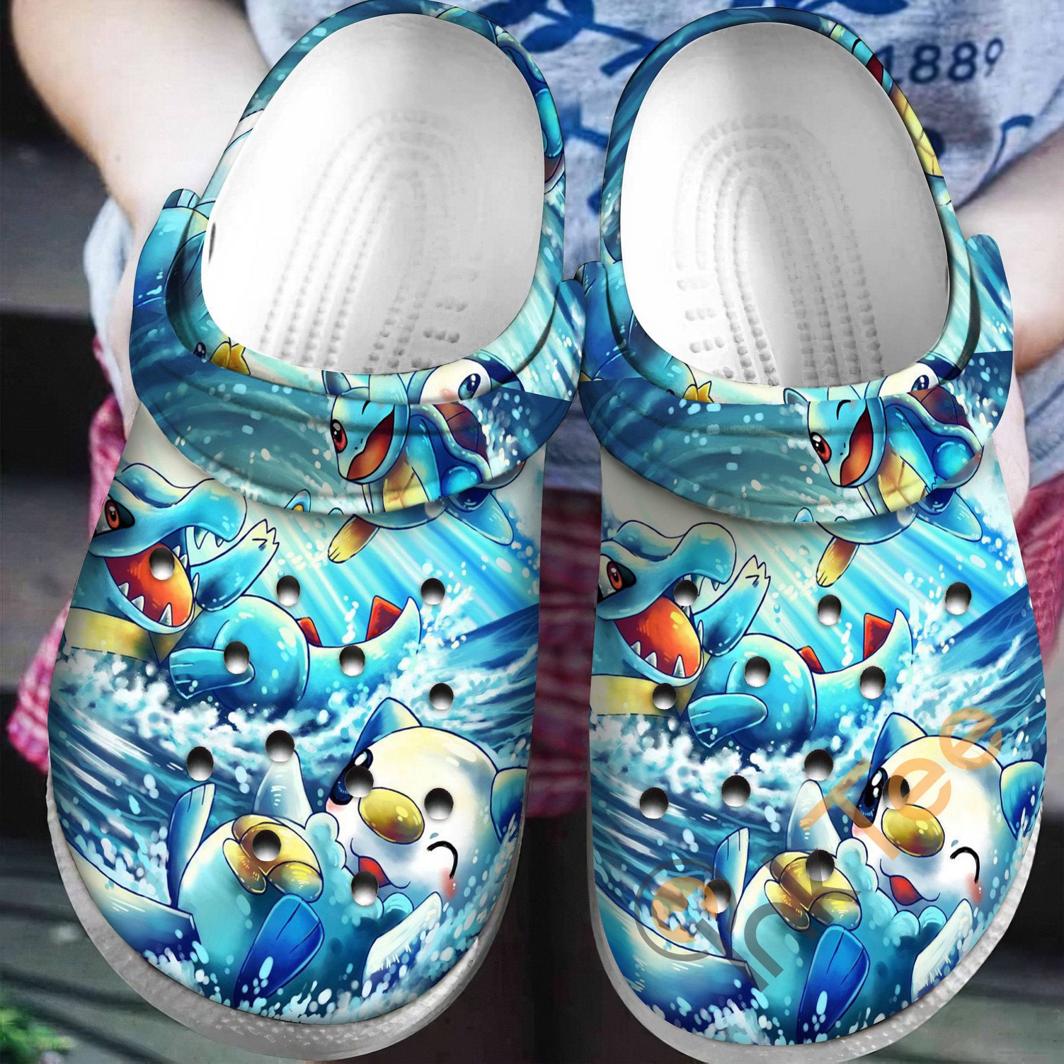 Pokemon Water Sku25 Crocs Crocband Clog Comfortable For Mens Womens ...