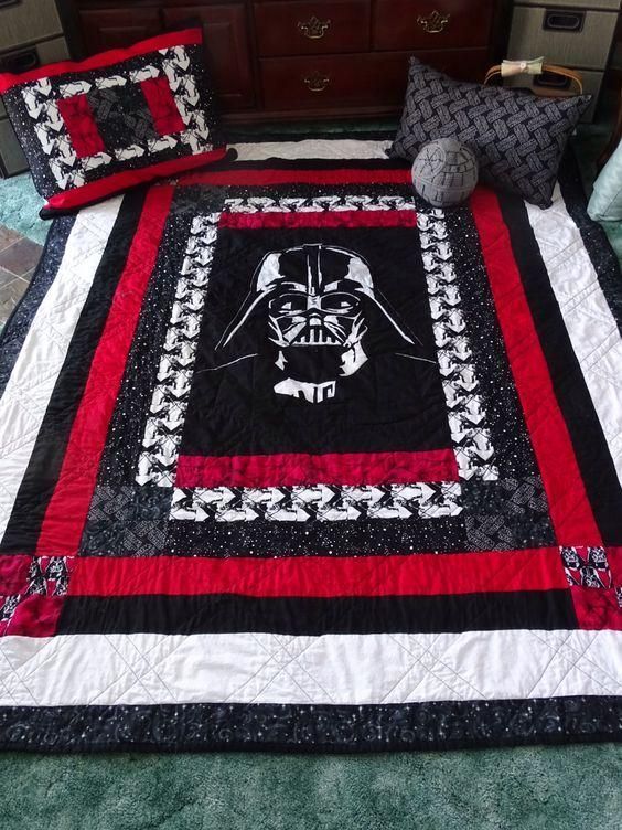 Darth Vader Fabric Quilt - Themarketfarmer
