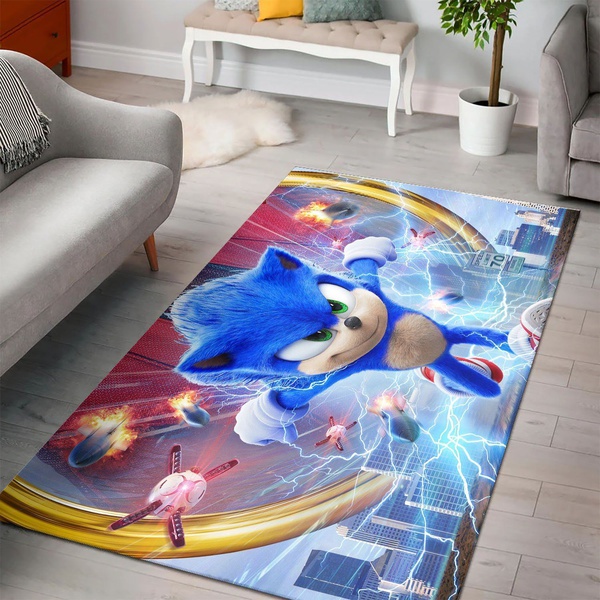 Sonic the Hedgehog Area Rug Movie OFD 2002204 - Themarketfarmer