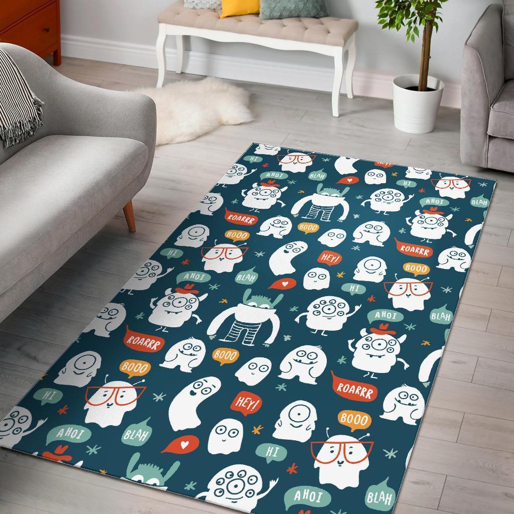 Print Pattern Monster Area Rug - Themarketfarmer