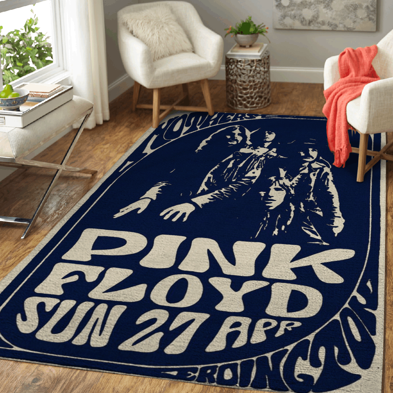Pink Floyd - Mother The Wall Art Area Rug - Themarketfarmer