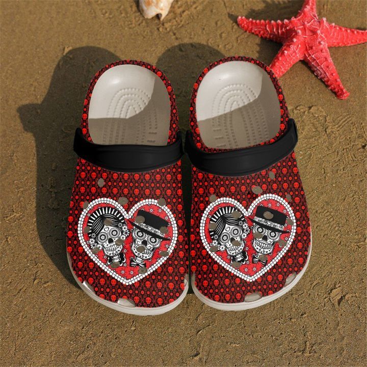 Skull Couple V2 Sku 2155 Crocs Crocband Clog Comfortable For Mens ...