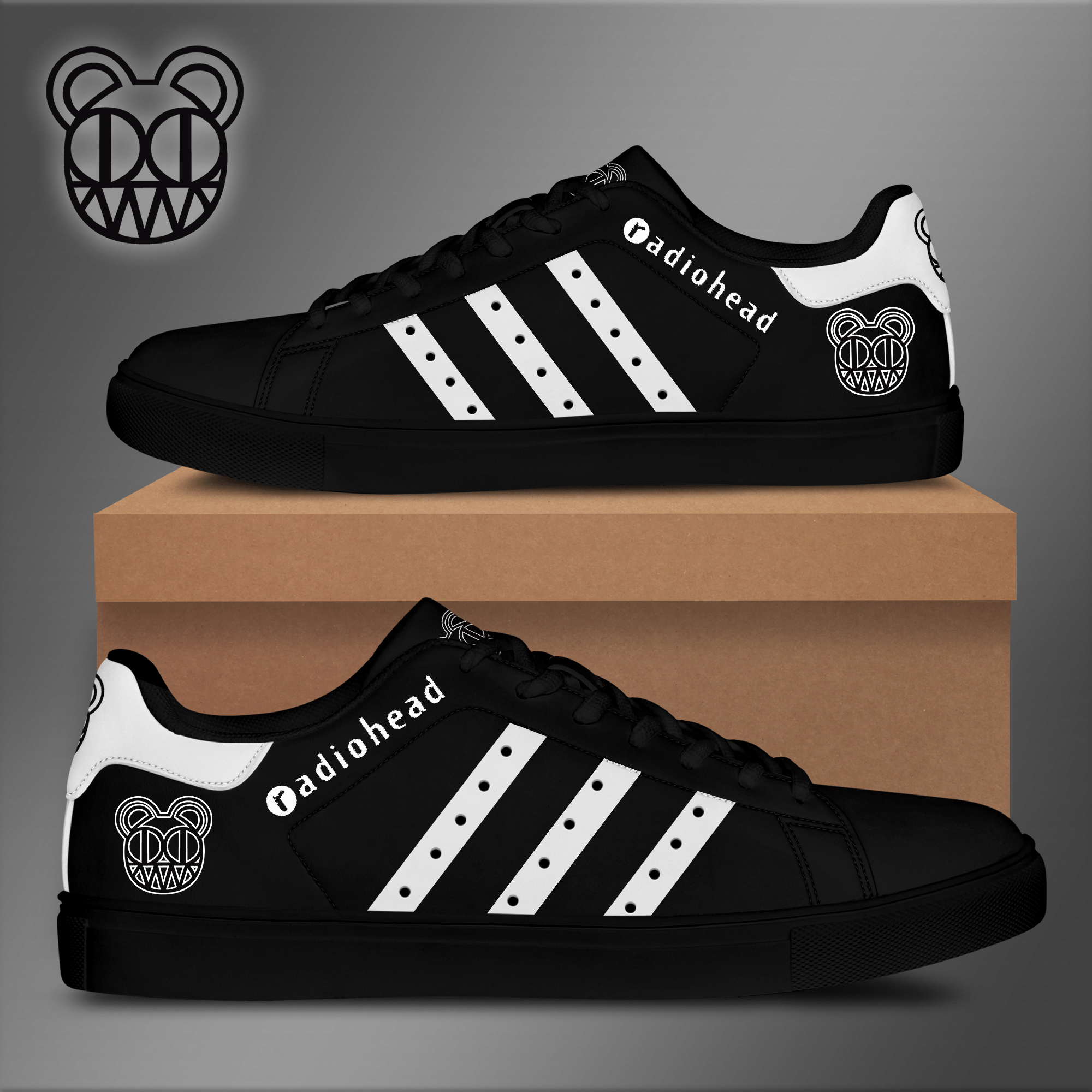 Radiohead Low Top Shoes V9 – Rock Band Merch