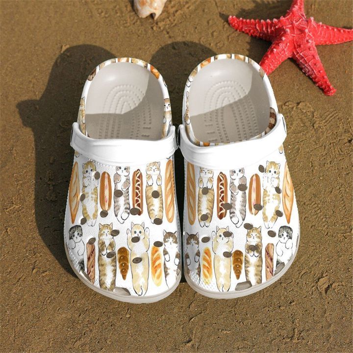 Cat Cute Bread Sku 554 Crocs Crocband Clog Comfortable For Mens Womens ...