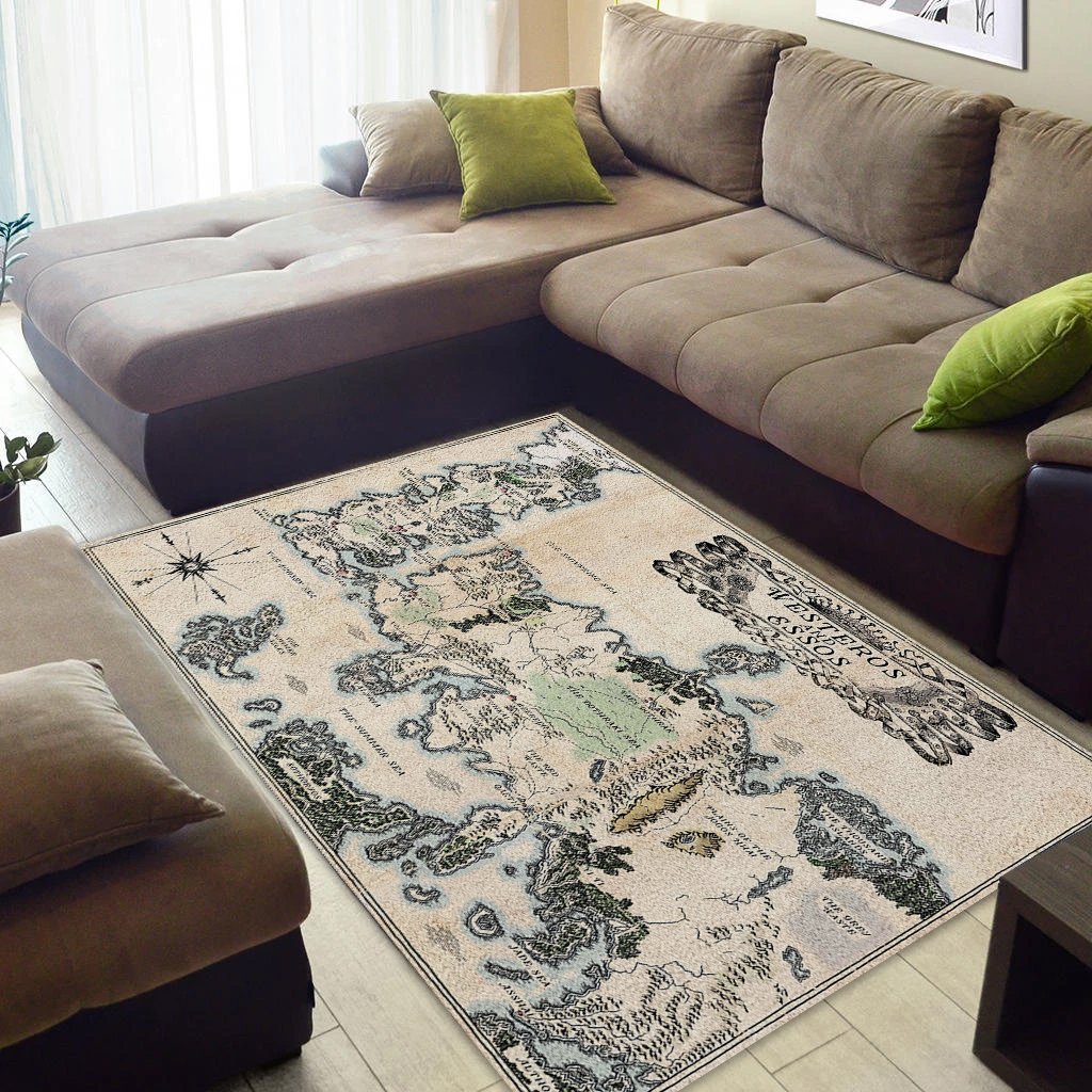 GOT Westeros And Essos Map Area Rug - Themarketfarmer