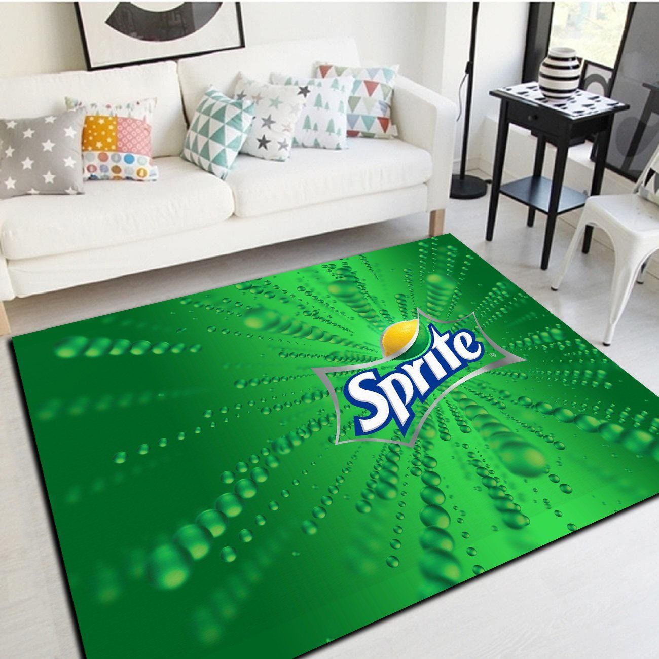 Sprite Logo Area Rugs, Living Room Carpet, Home Floor Decor ...
