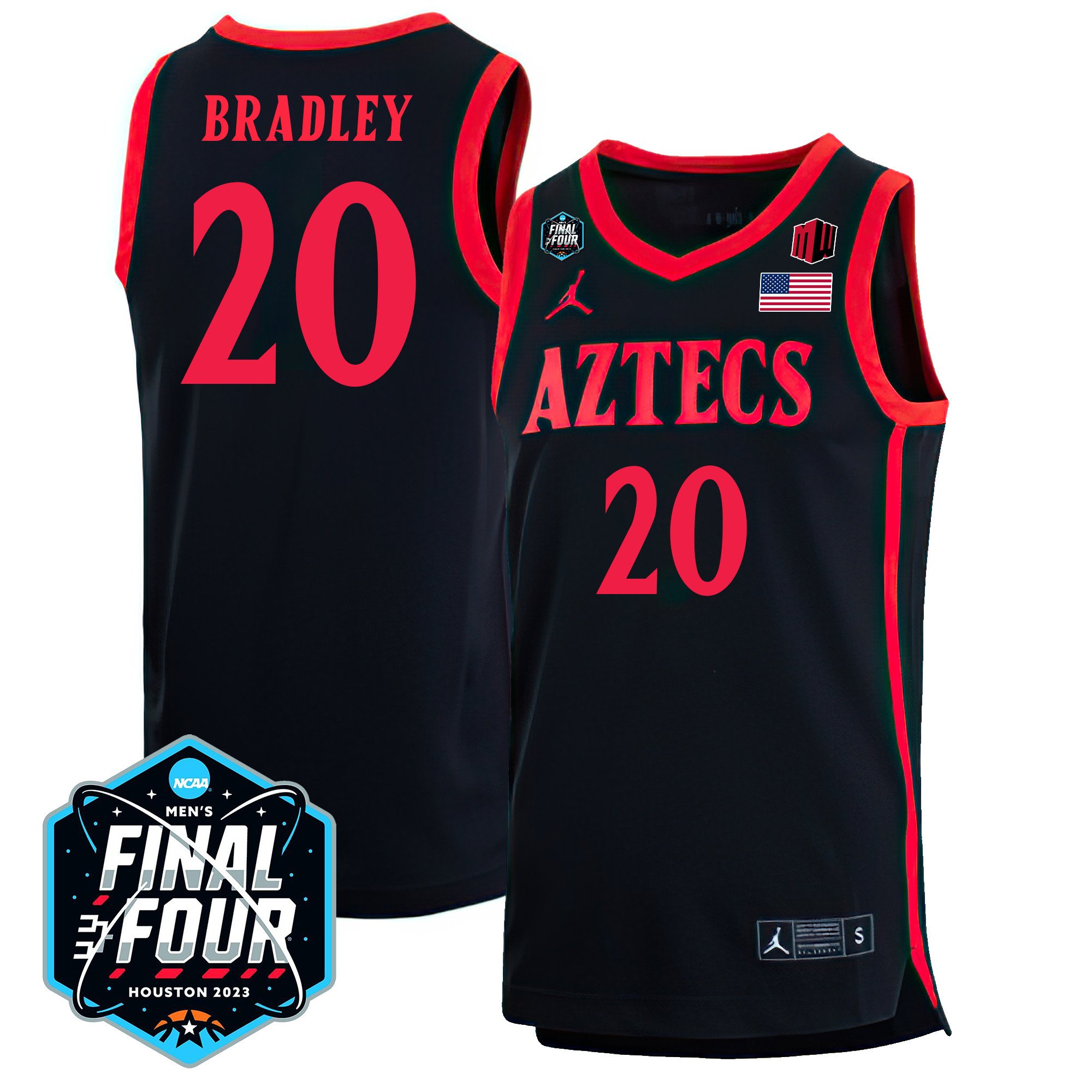 Men’S San Diego State Aztecs 2023 Final Four College Basketball Jersey ...