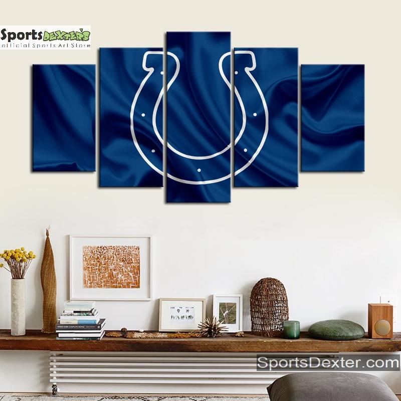 Indianapolis Colts Flag Look Canvas – Donelanetop Store