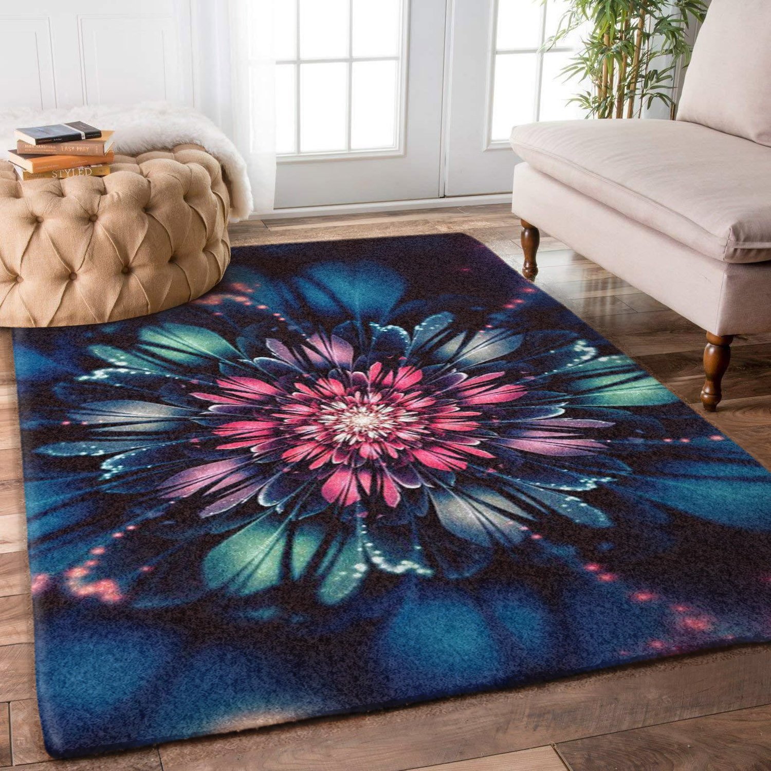 Fractal Flower Rug RCDD81F17955 - Themarketfarmer