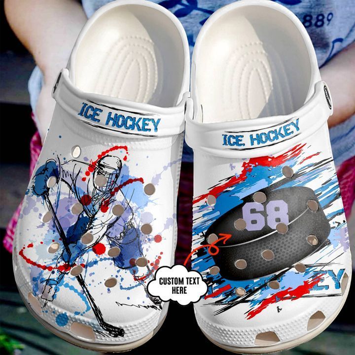 Hockey Personalized Season Sku 1380 Crocs Clog Shoes - Themarketfarmer