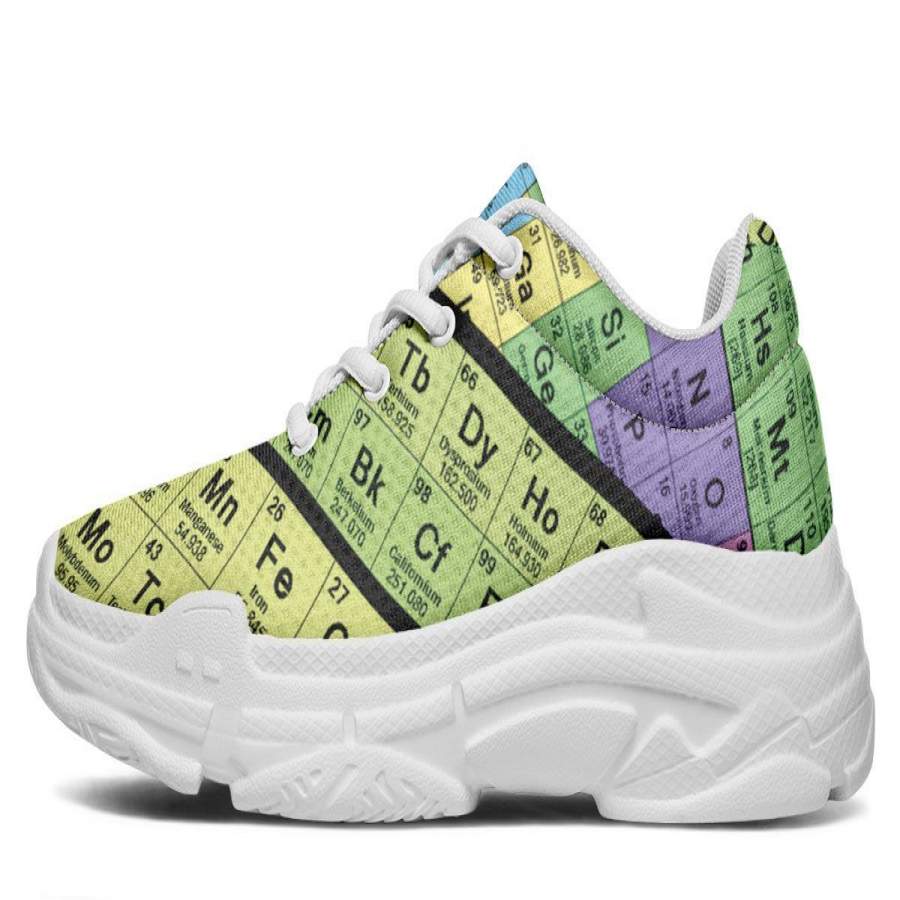 Periodic Table Chunky Sneakers - Wolfashion Store
