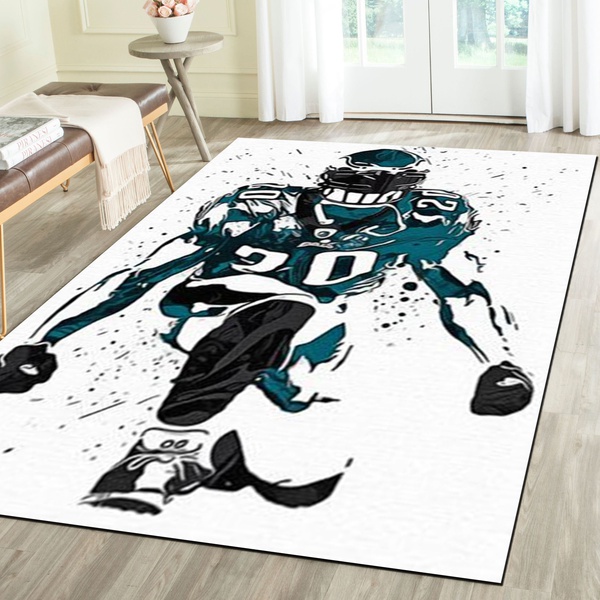 Philadelphia Eagles Logo Area Rug, Football Team Living Room Carpet ...